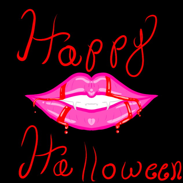 Halloween lips vampire - ibisPaint