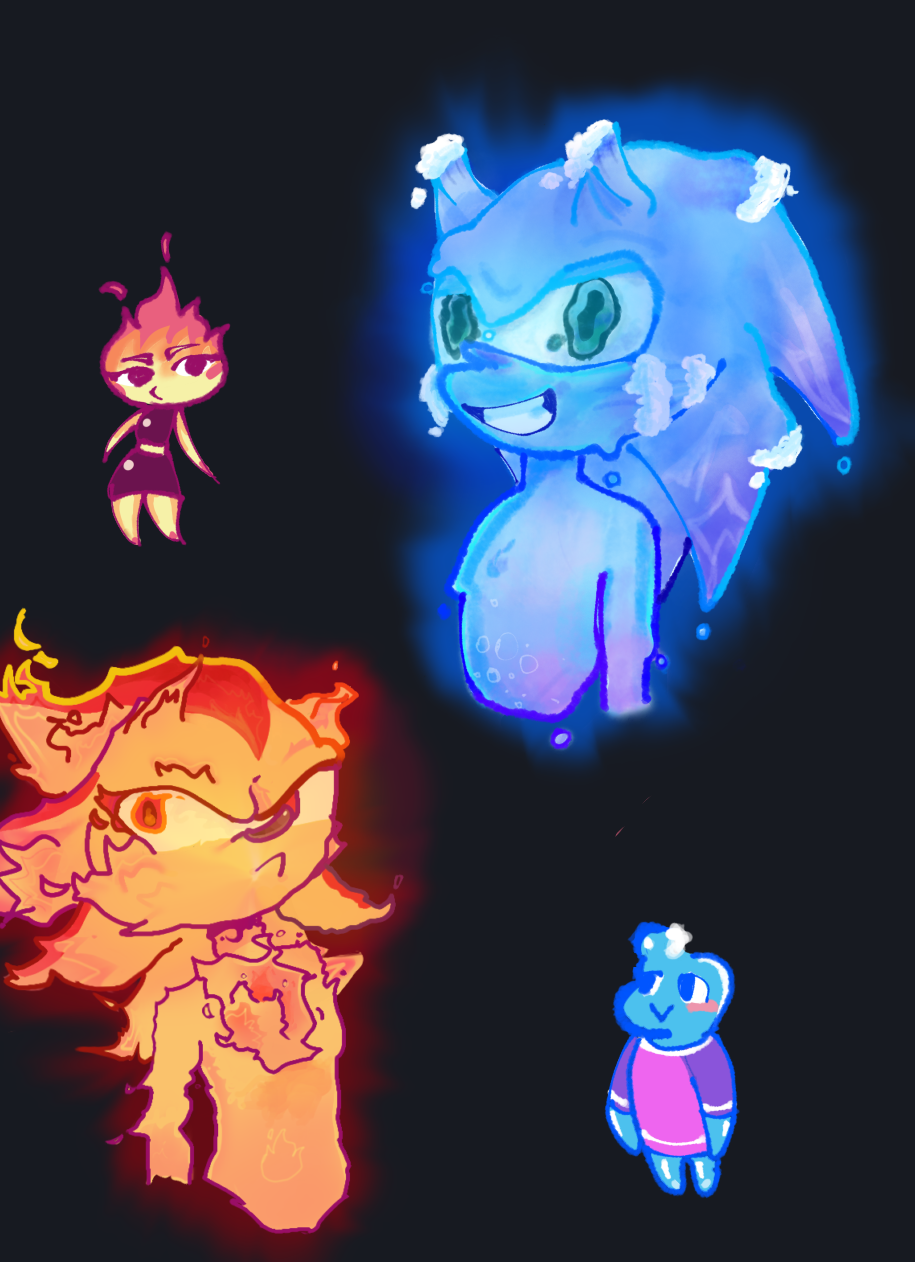 Elemental x sonic (sega) - ibisPaint