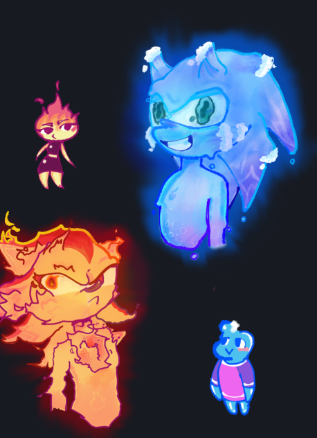 Elemental x sonic (sega) - ibisPaint