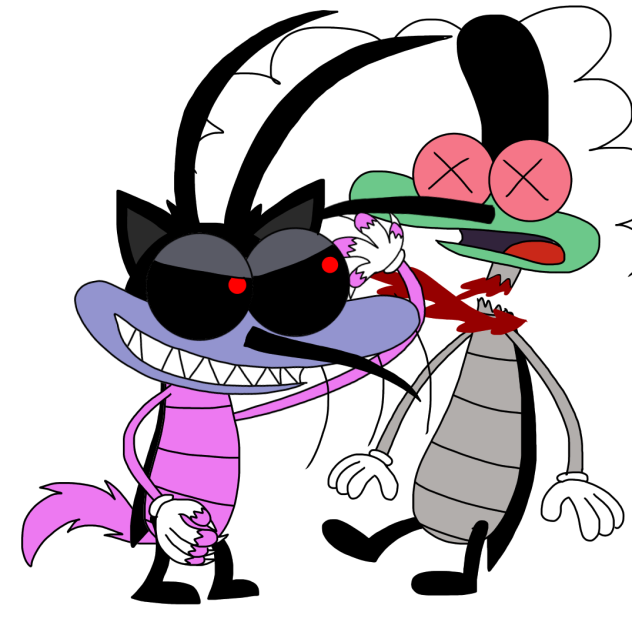 Wereroach Joey.exe kills Marky - ibisPaint