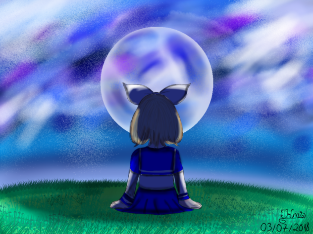 Kagamine Rin in the night - ibisPaint