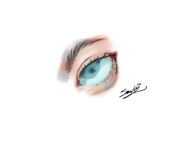 Semi Realistic practice (Eye) - ibisPaint