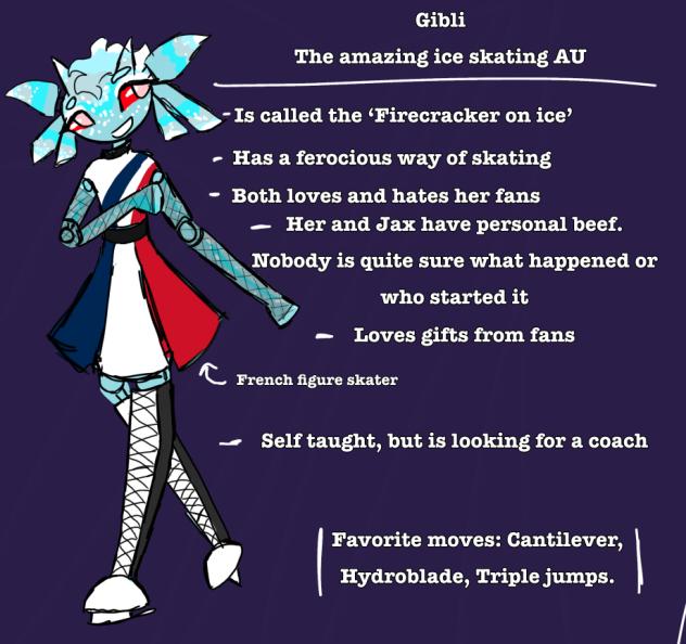 Gibli the amazing ice skating AU - ibisPaint