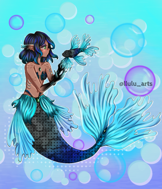 mermaid hyuki - ibisPaint