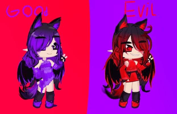 my OC Good vs. Evil - ibisPaint