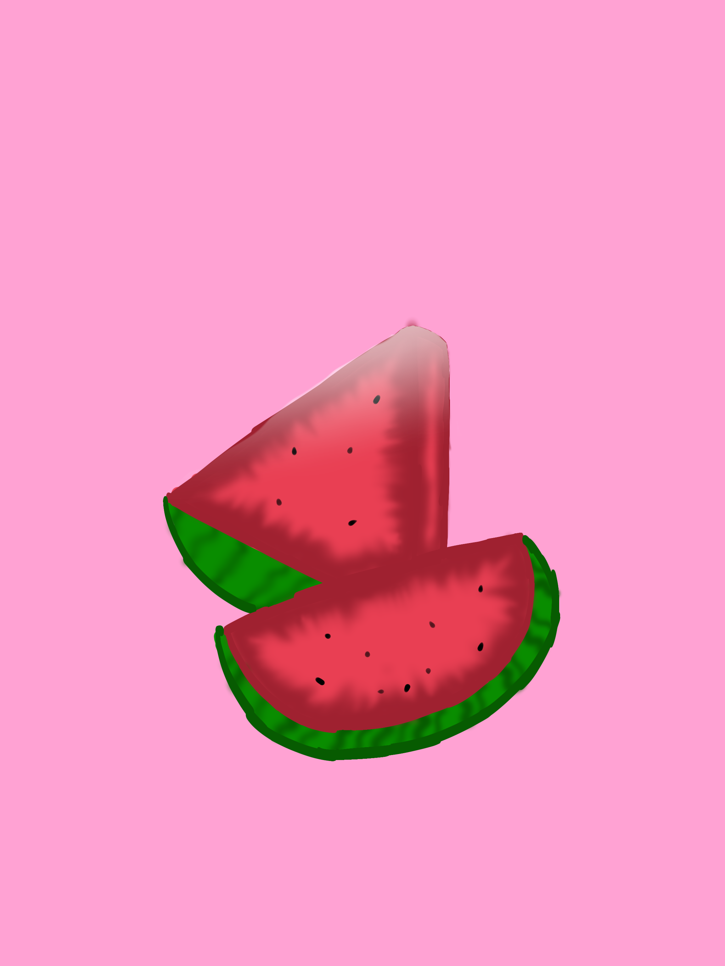 I wanted watermelon - ibisPaint