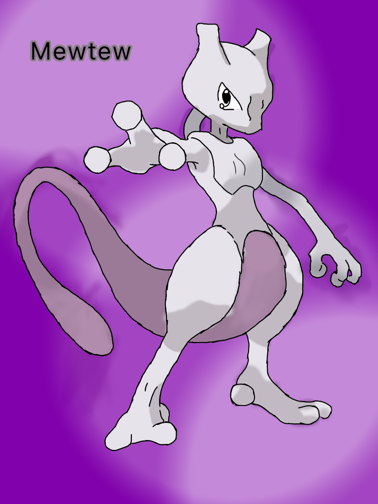 Mewtew fanart - ibisPaint