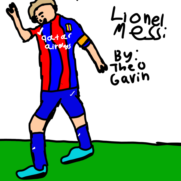 Lionel Messi Celebration 1 - ibisPaint