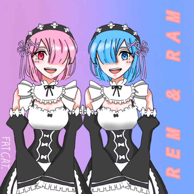 💗RAM&REM💙 - ibisPaint