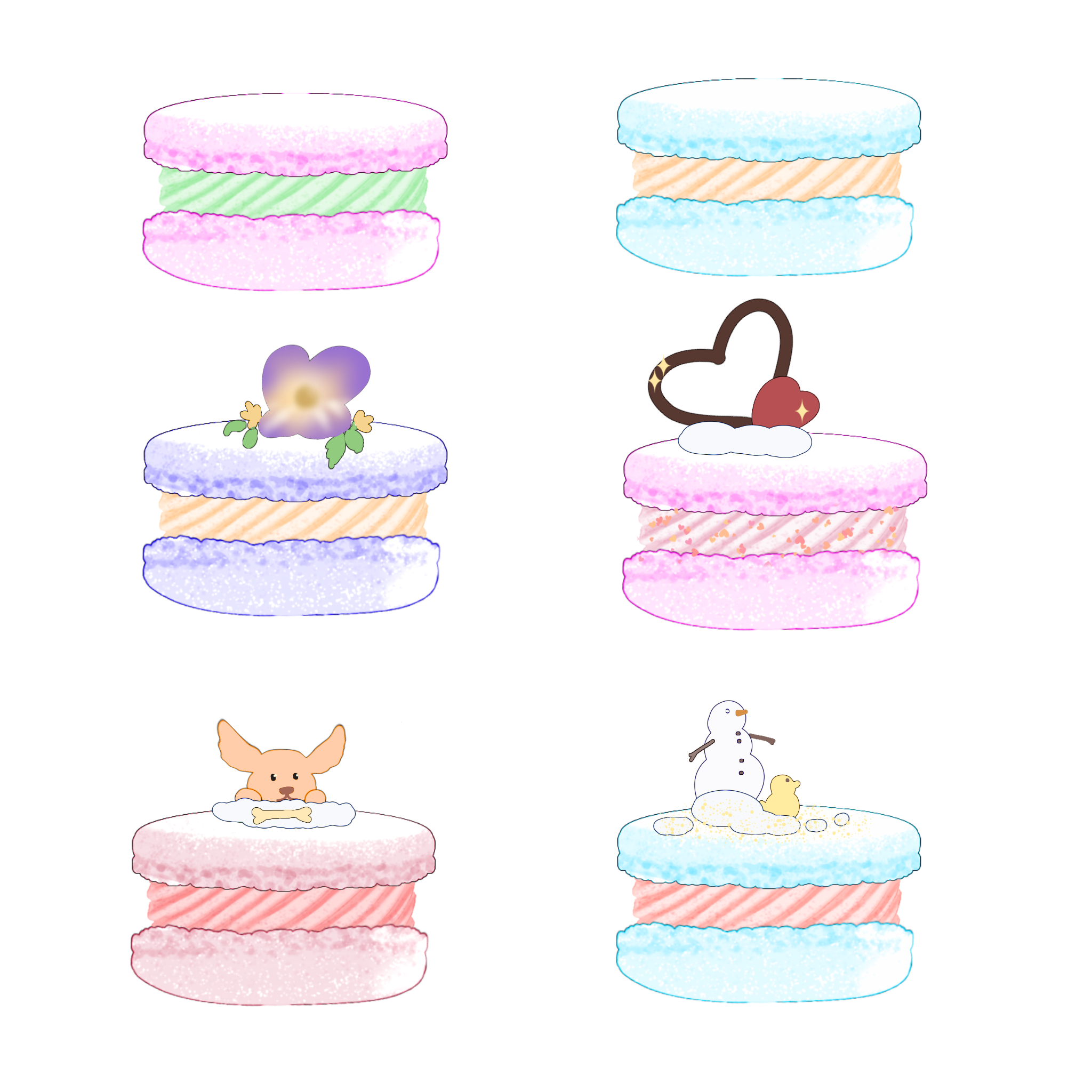 IBM3808 macarons c - ibisPaint