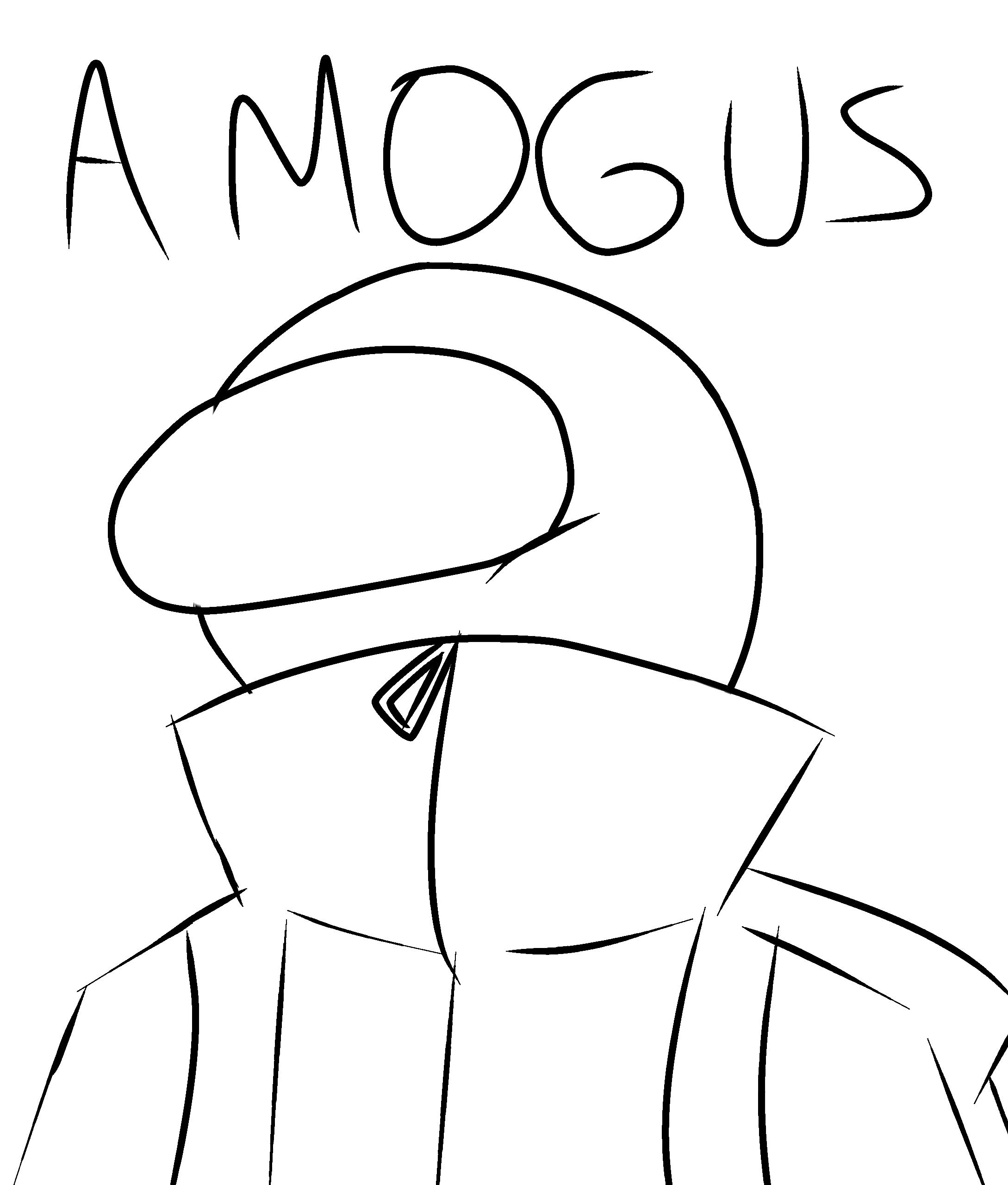 Amogus Colouring Page - ibisPaint