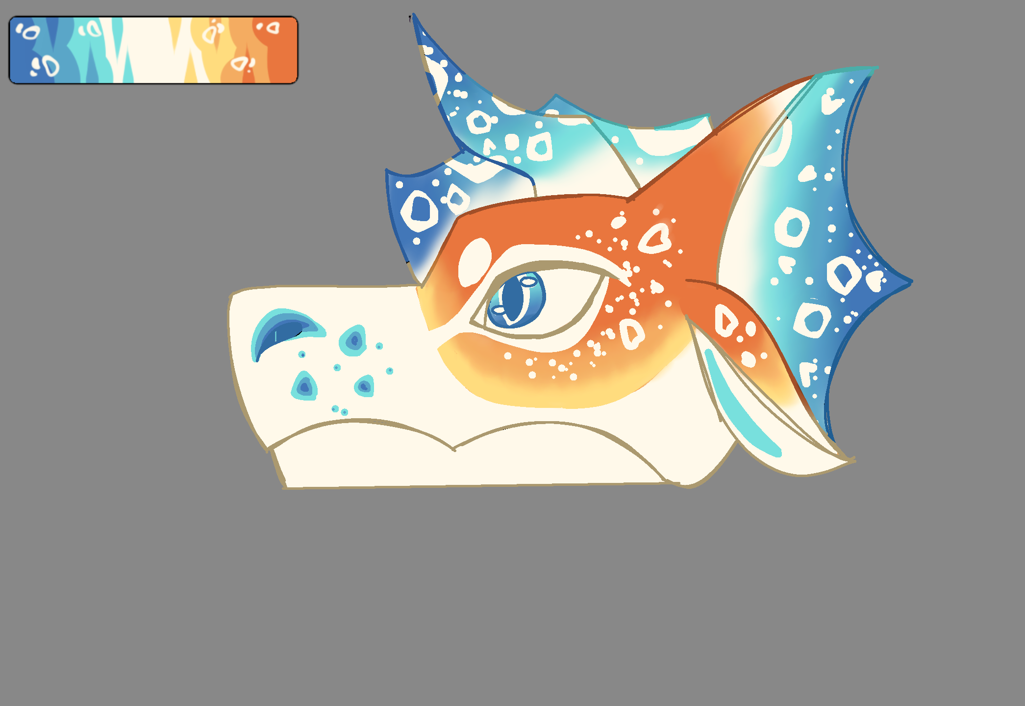 New dragon puppet! Name ideas pls - ibisPaint