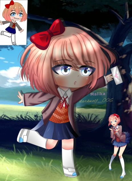 Sayori doki doki leterature club - ibisPaint