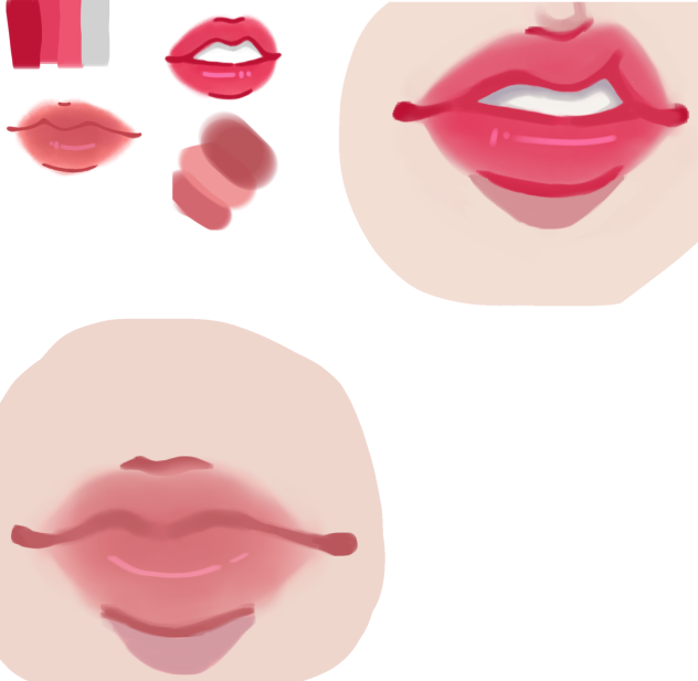 lip redraw - ibisPaint