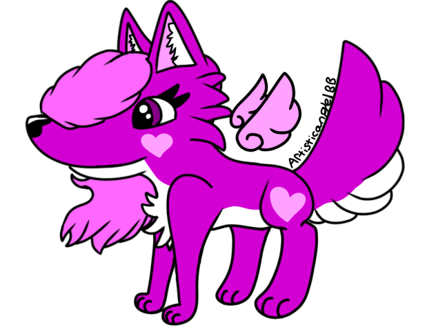 Pink Wolf (Fullbody) - Speedpaint - ibisPaint