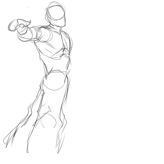 Jotaro pose anatomy - ibisPaint