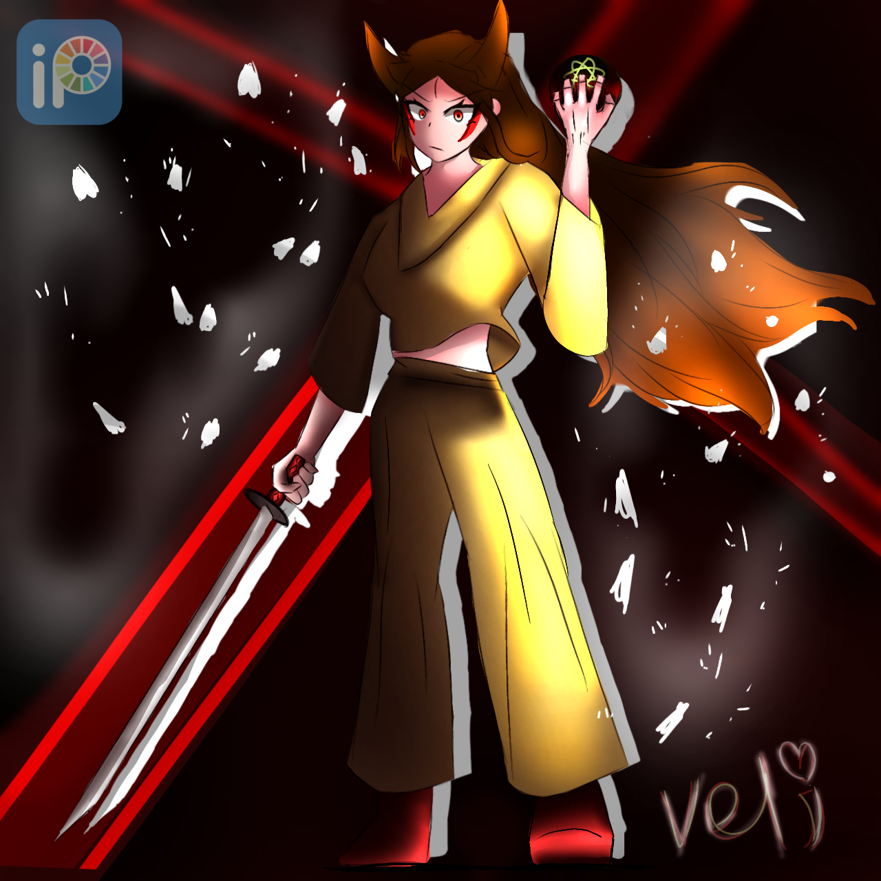 Class 26 (the yellow samurai) - ibisPaint