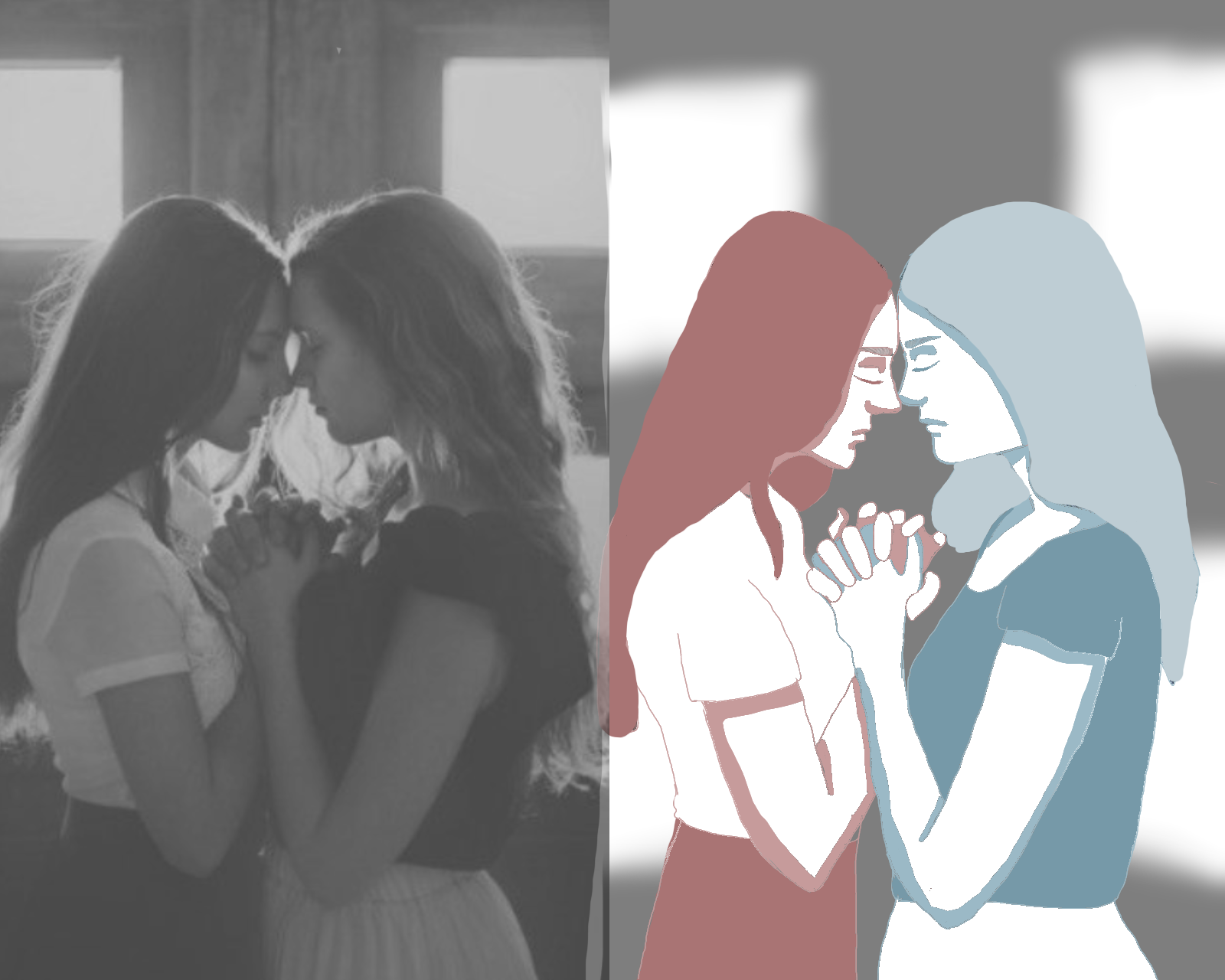 Cute Lesbians - ibisPaint