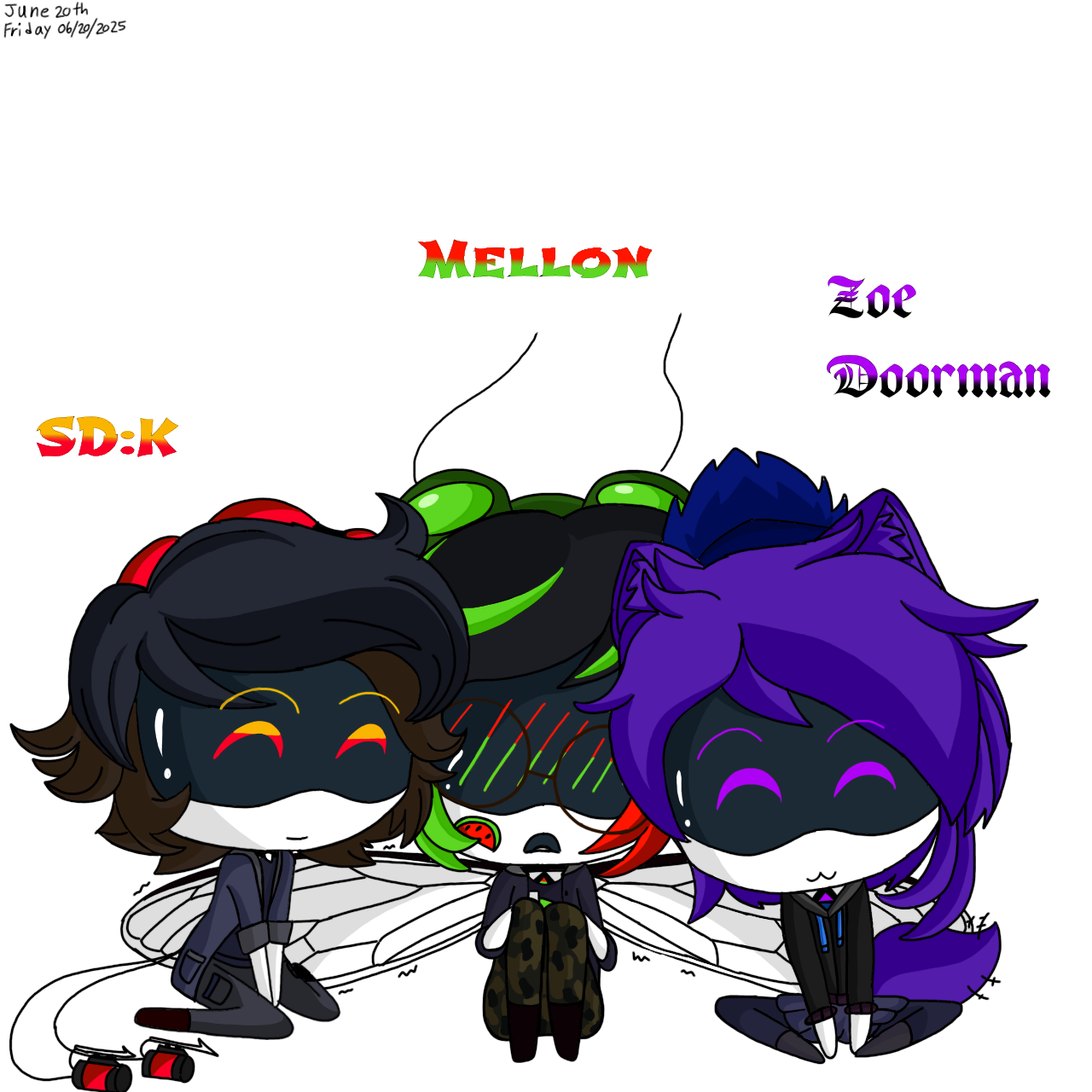 SDK & Mellon & Zoe Chibis - ibisPaint