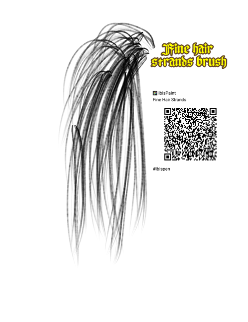 Fine Hair Strands Brush - ibisPaint