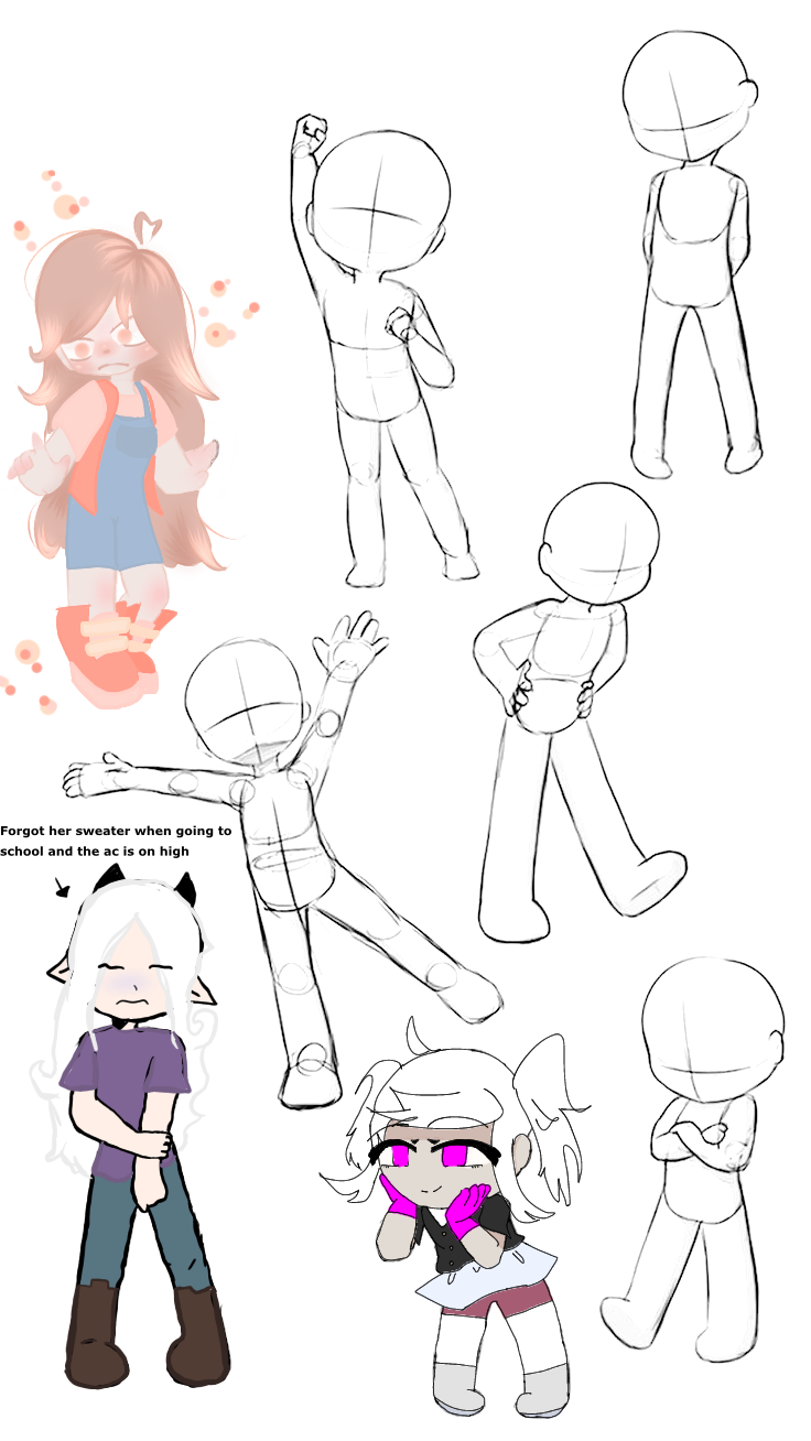 Chibi Poses Collab! - ibisPaint