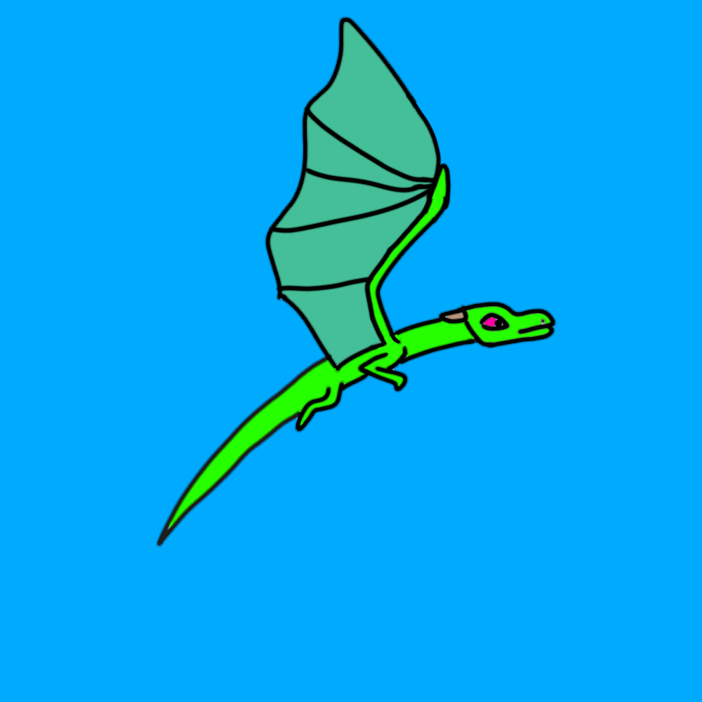 Dragon flying - ibisPaint