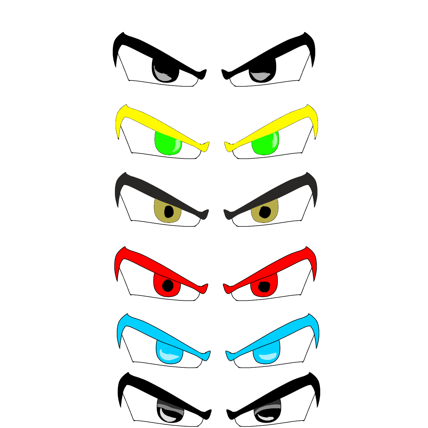 Goku eye form - ibisPaint