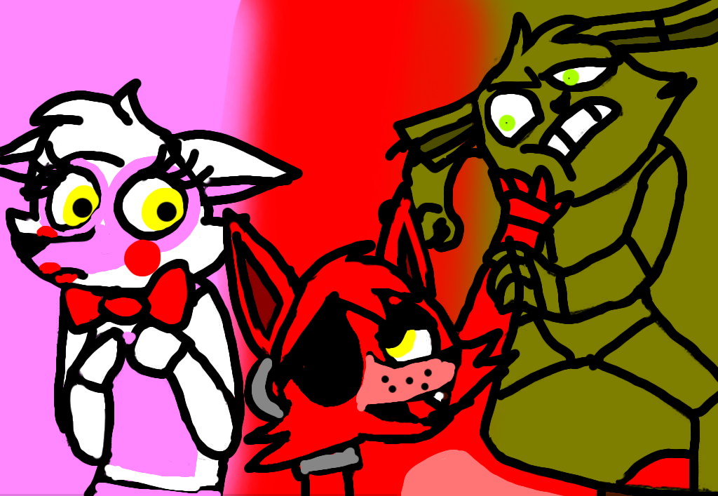 Mangle, Foxy, and Springtrap - ibisPaint