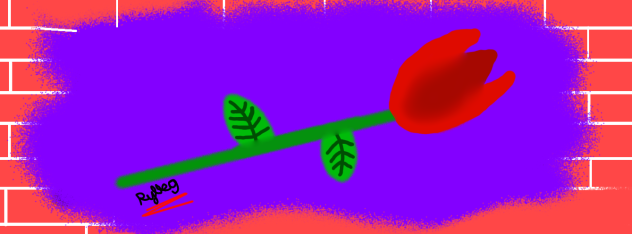 My try it making a spray paint rose - ibisPaint