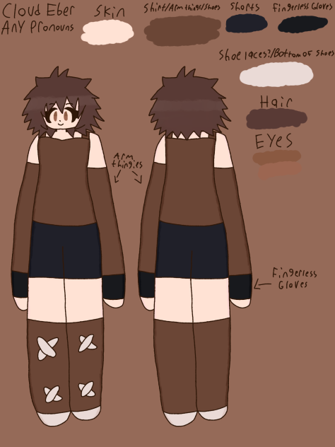Cloud Eber's Redesign and Ref Sheet - ibisPaint