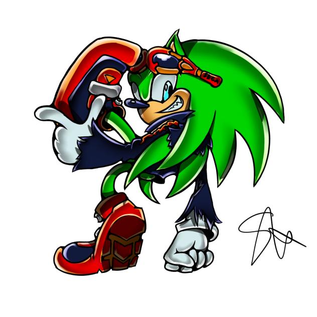 Scourge in sonic pose - ibisPaint