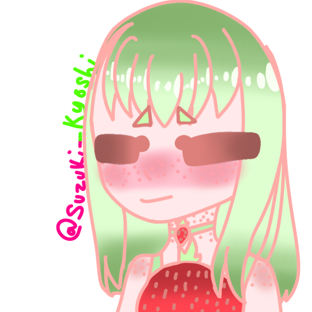 A character based on my favorite fruit - ibisPaint