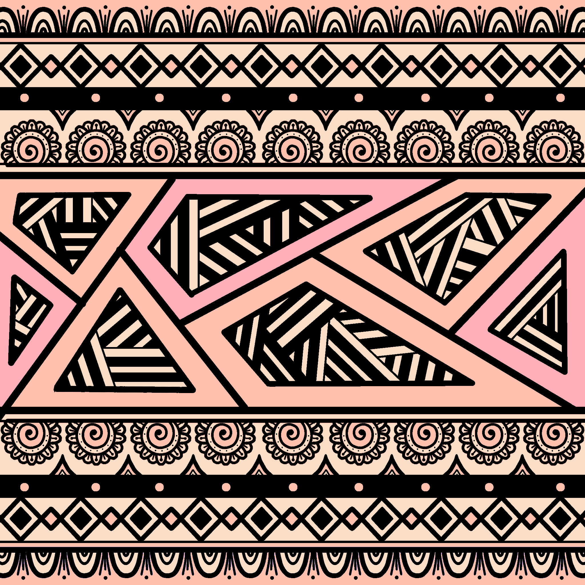 traditional pattern 9 - ibisPaint