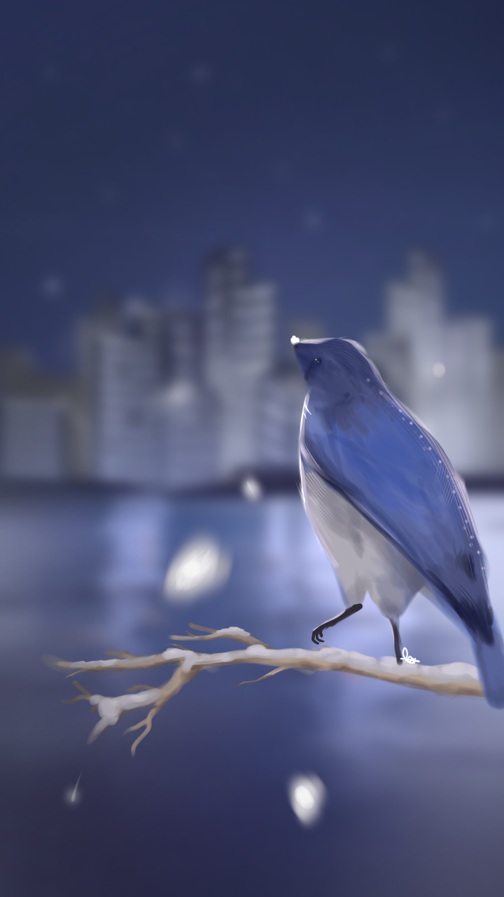 Blue bird - ibisPaint