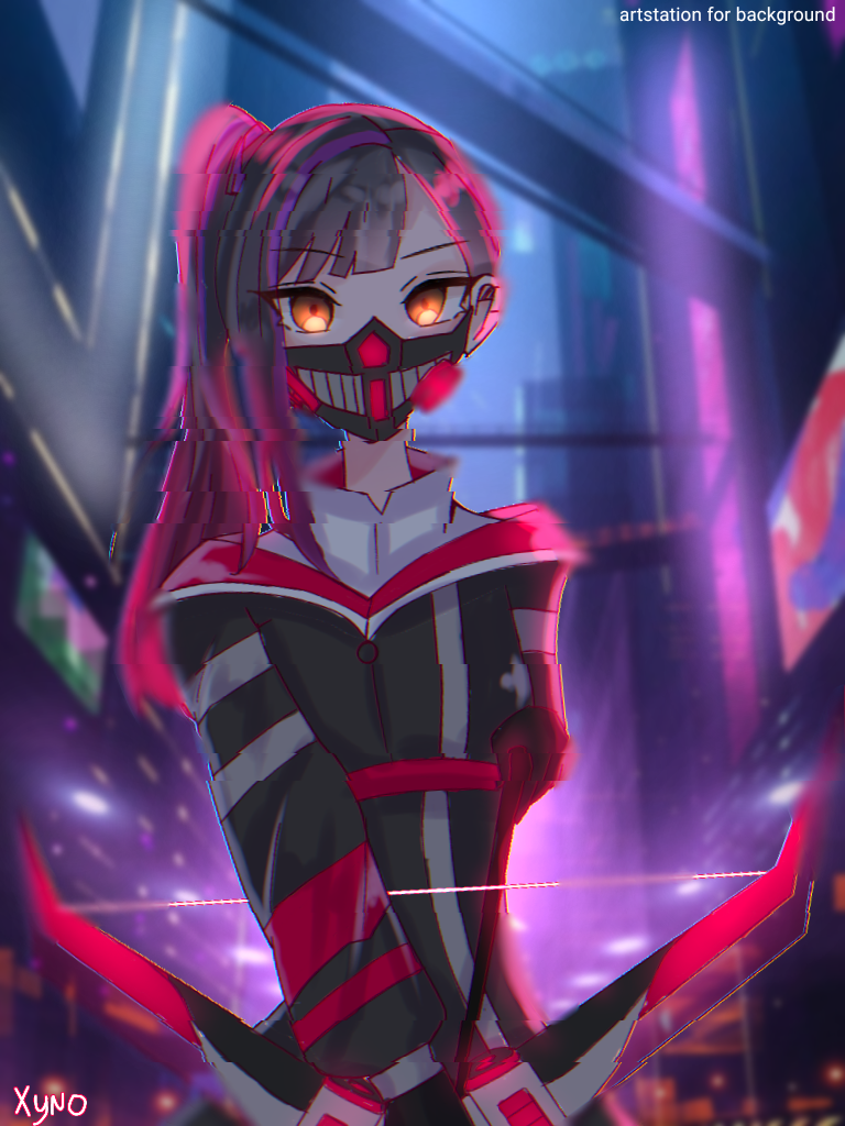 cyber sniper an - ibisPaint