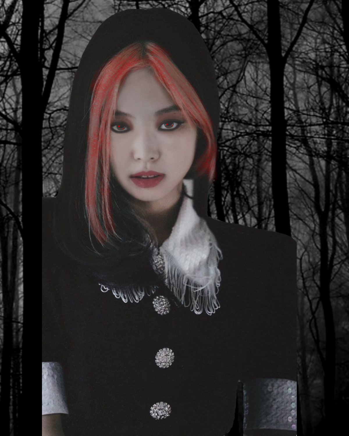 Kim Jennie mysterious horror edit - ibisPaint