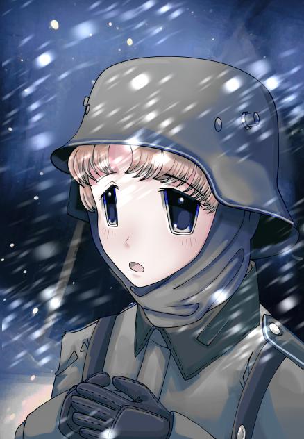 Snowy out. Soldier - ibisPaint