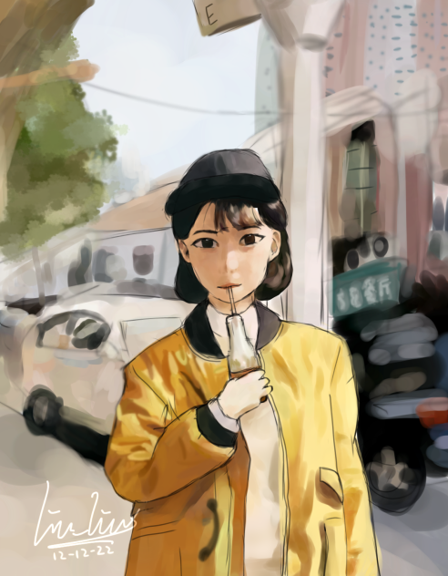On the street 🥤 - ibisPaint