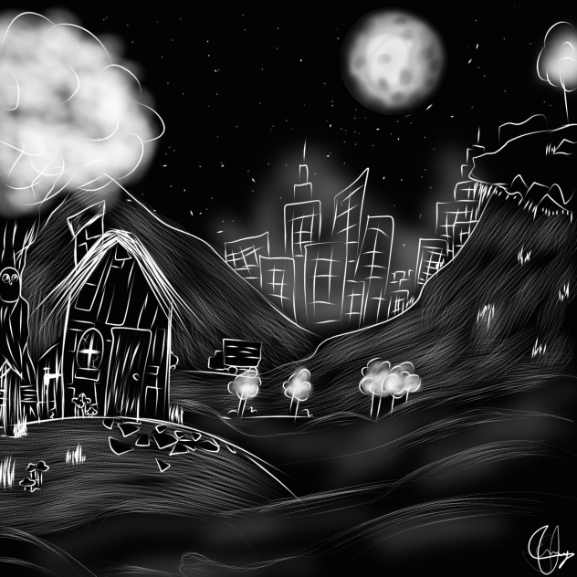 mais uma pela noite calma - ibisPaint