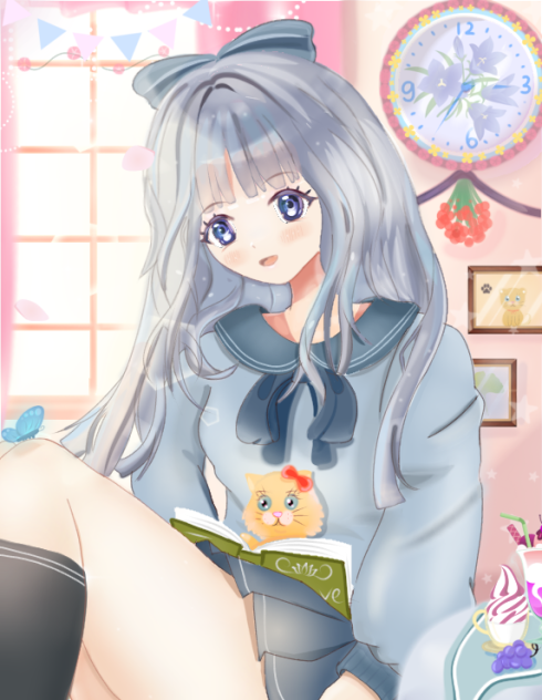 reading books - ibisPaint