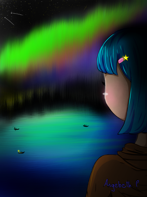 Celestial Northern Lights - ibisPaint