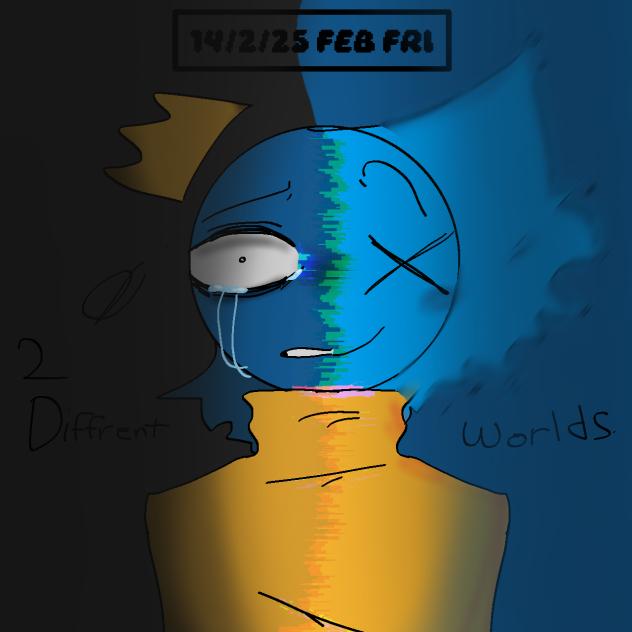2 different. Worlds.. - ibisPaint