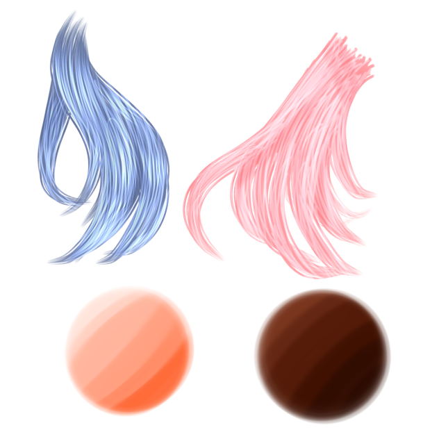 skin & hair practice - ibisPaint