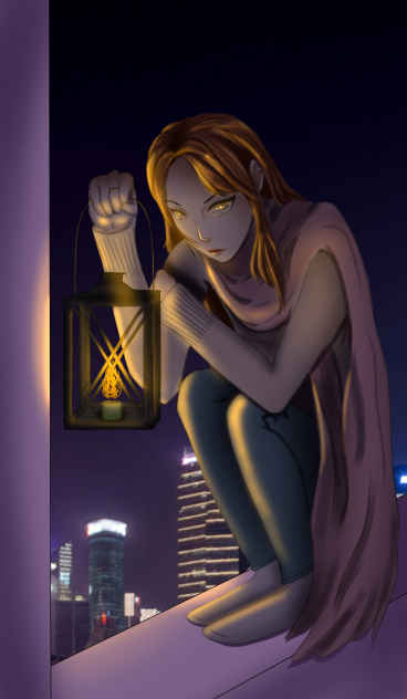 holding lamp - ibisPaint