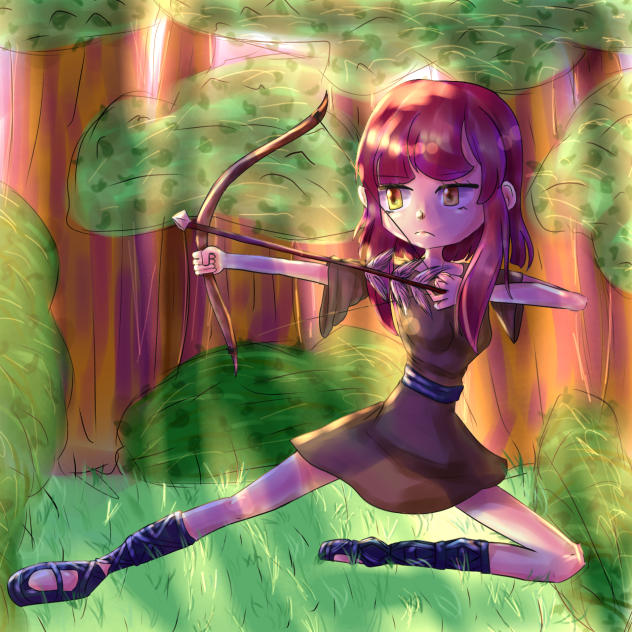 Bow and arrow - ibisPaint