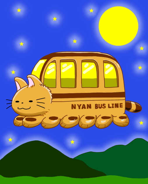 Nyan bus - ibisPaint