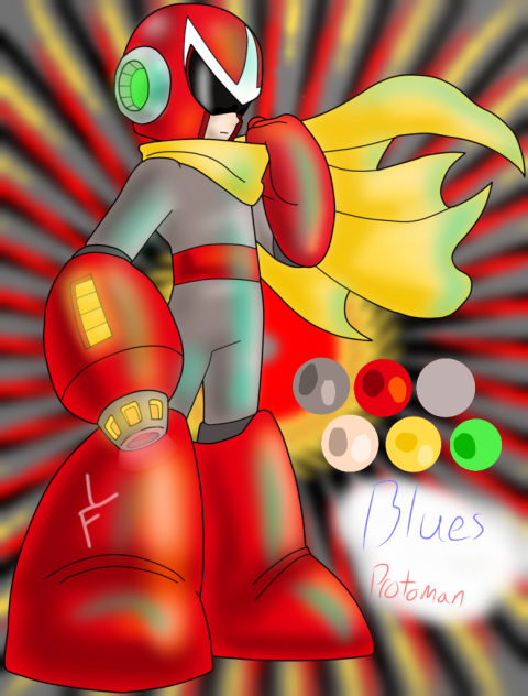 Protoman aka Blues - ibisPaint