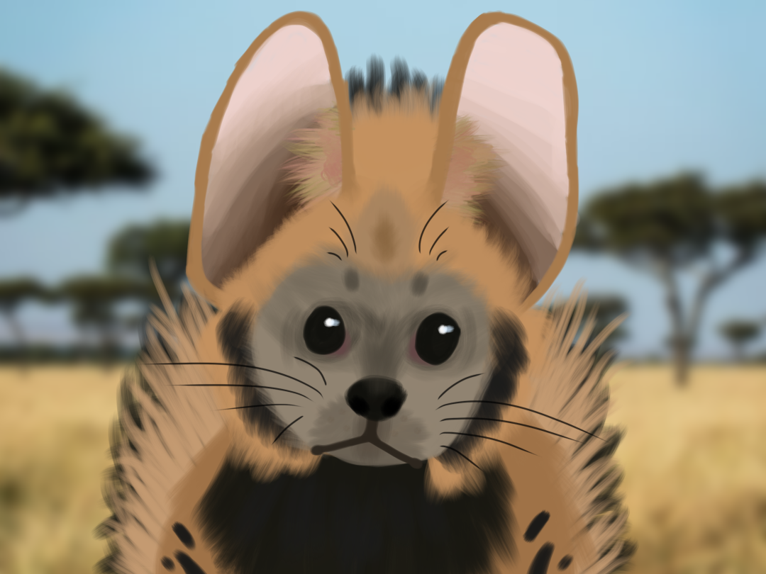 Striped Hyena Realism - ibisPaint