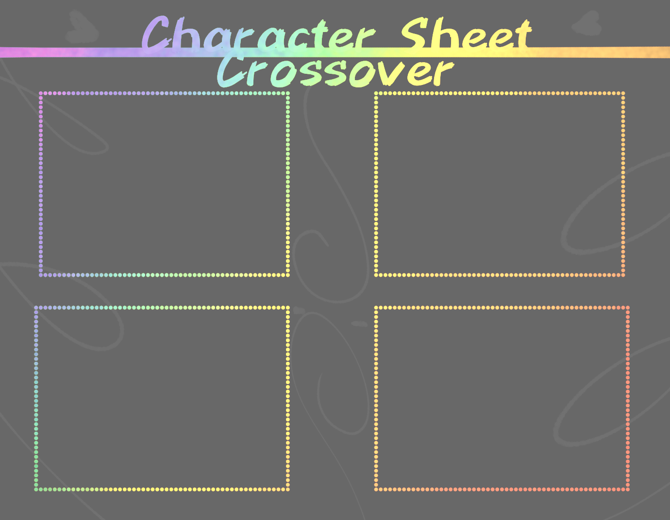 Character Sheet Crossover! - ibisPaint