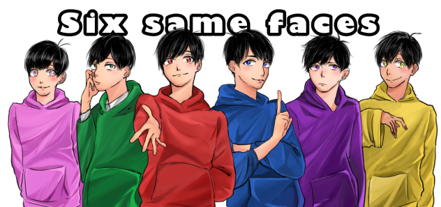 six same faces - ibisPaint